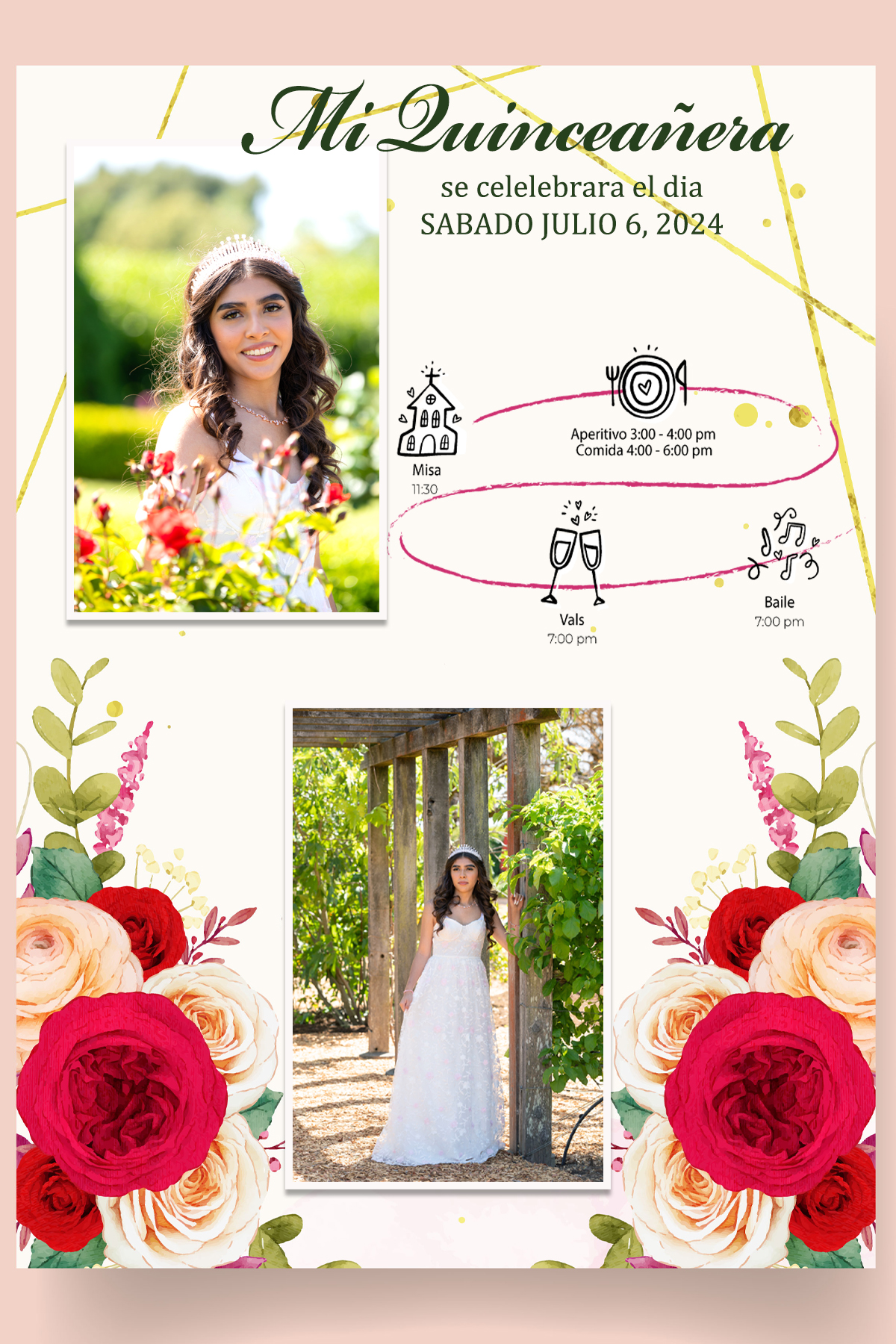 Invitacion Evelyn Garcia - Look at the Camera Photography